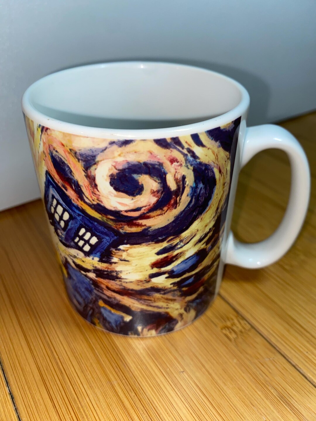 Dr Who Coffee Mug – Van Gogh Exploding TARDIS Design - Etsy