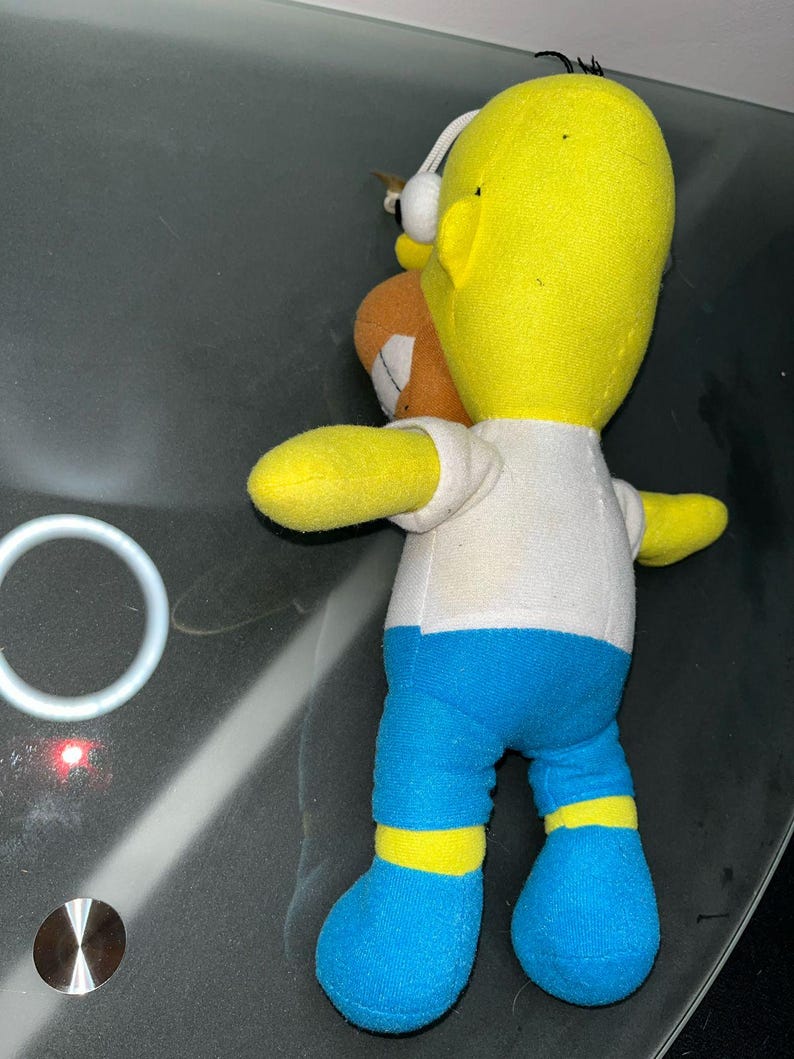 Vintage Homer Simpsons Mouth Opened Plush Sticks to Glass - Etsy