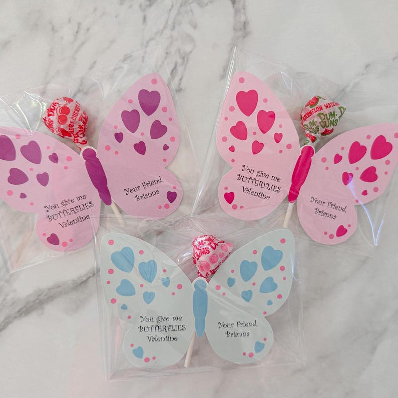 Butterfly Valentine - Etsy