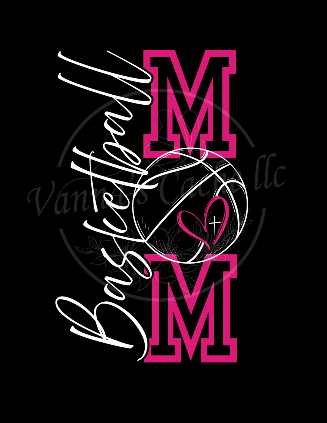 Religious Basketball Mom Cross PNG File: 7 Designs (digital Download ...