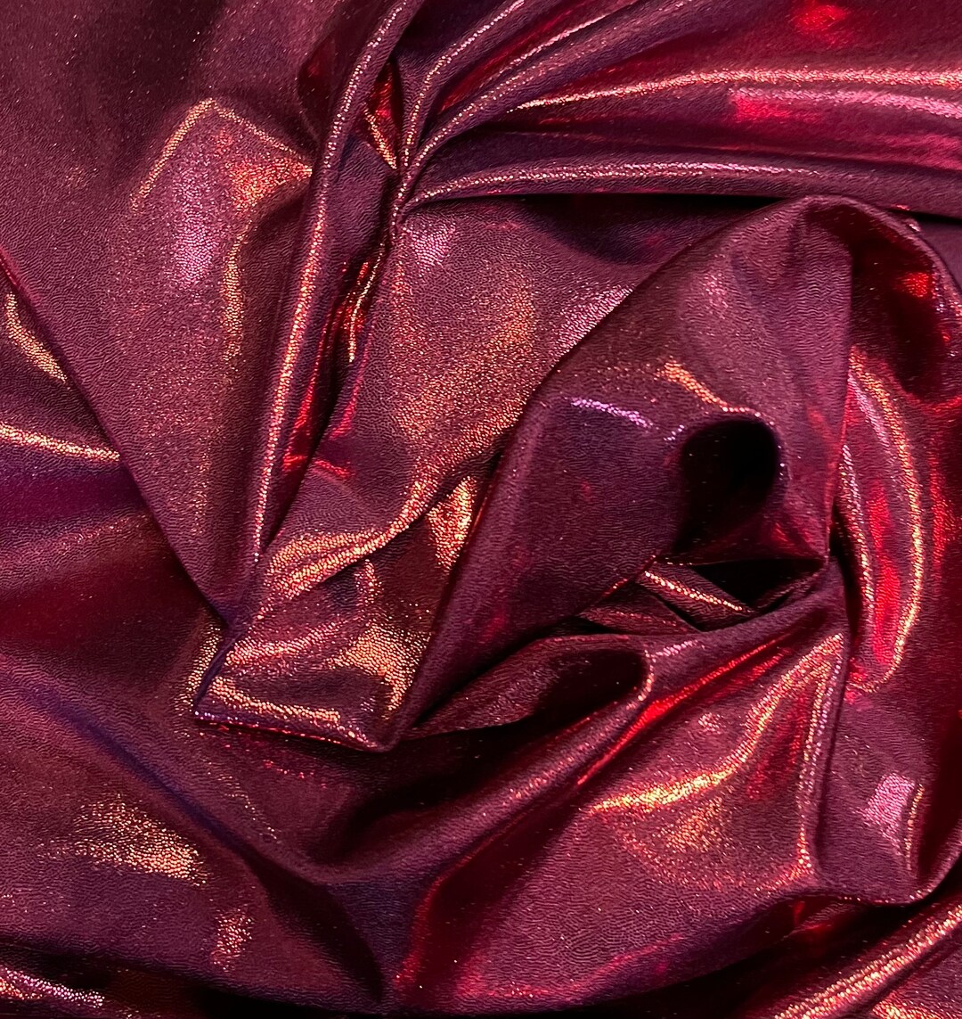 Burgundy Red Mystique Spandex, Maroon 4-way Stretch - Etsy