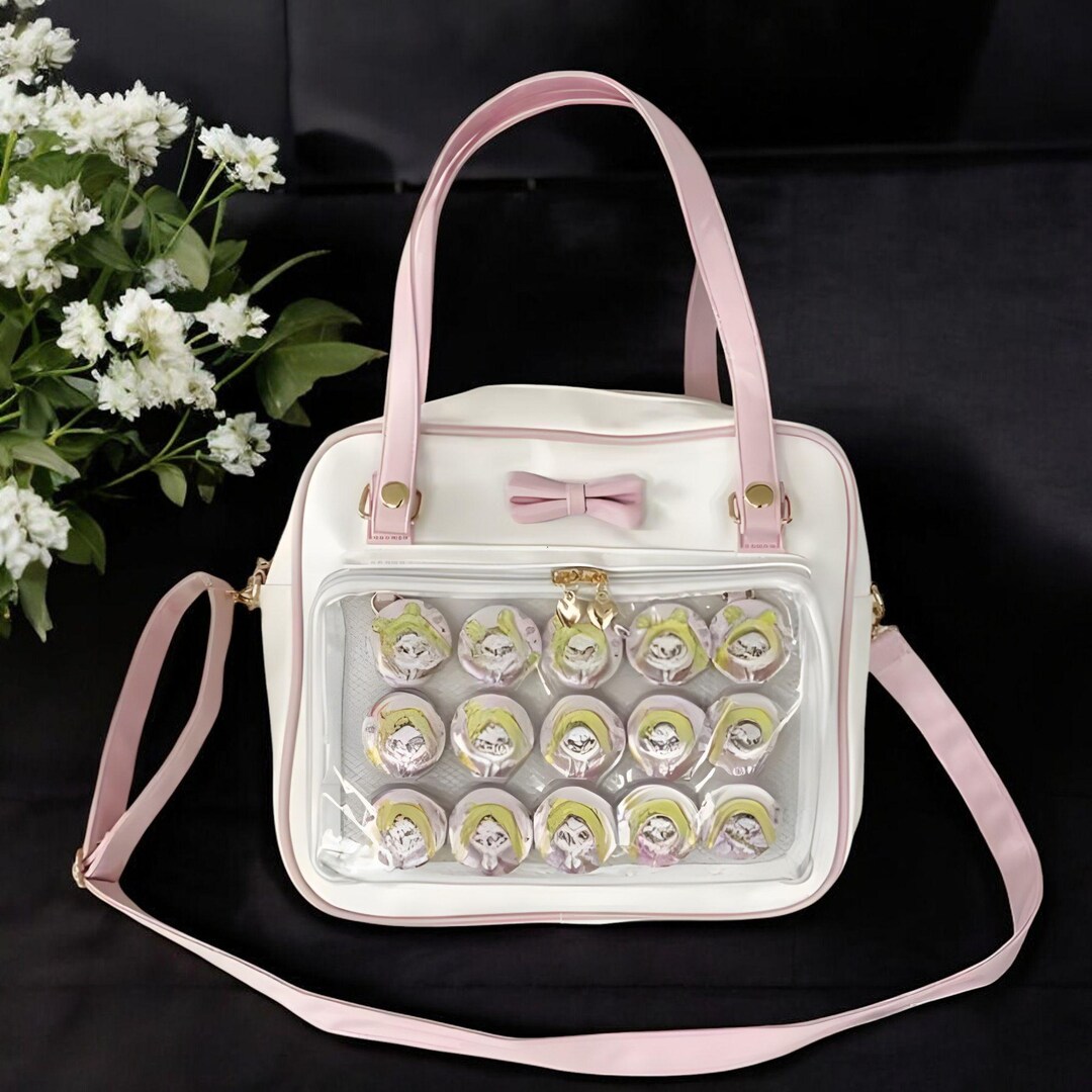 Ita Tote Bag, Clear Front Pocket, Anime Merch Bag - Etsy