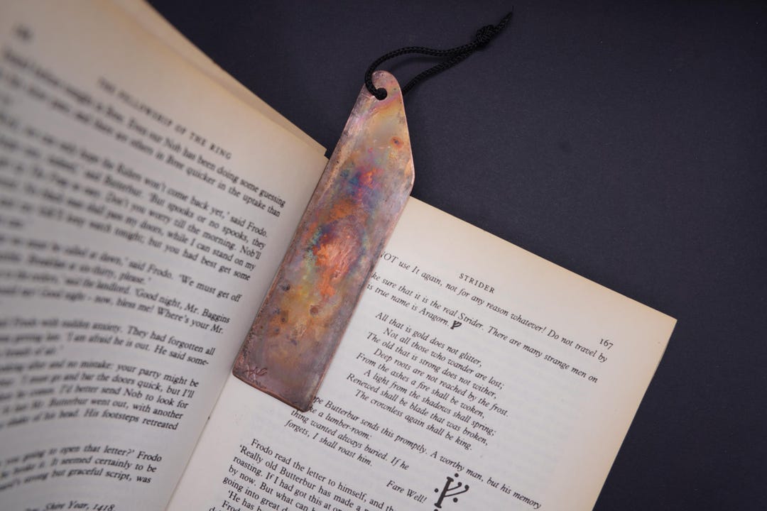 Handmade Copper Bookmark Made by Master Blacksmith - Etsy