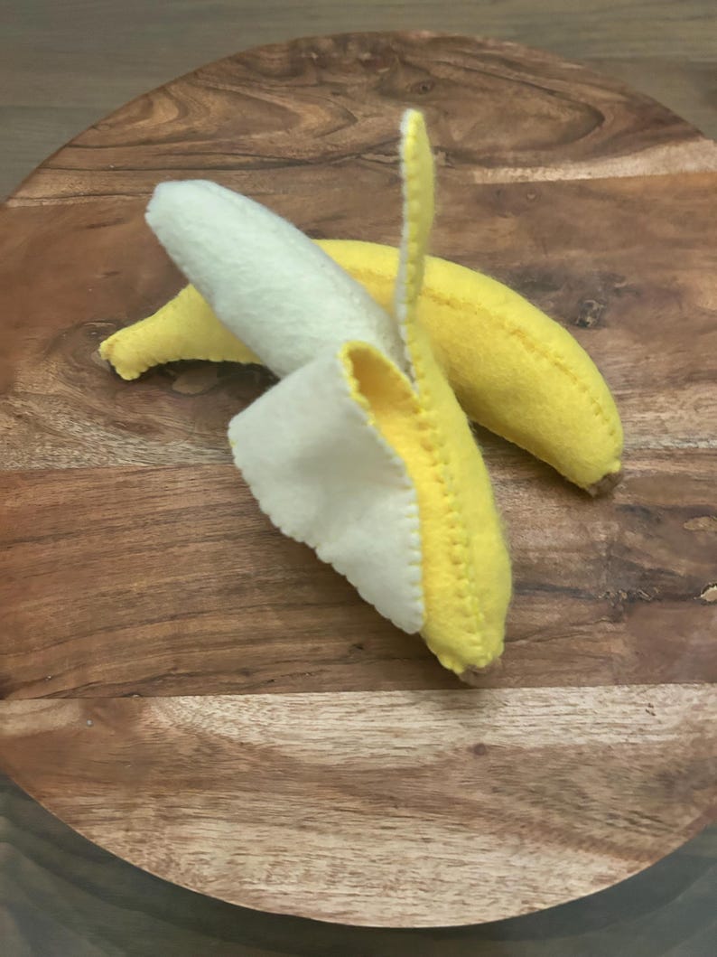 Felt Banana Pattern: DIY Play Food for Kitchen (PDF Pattern) - Etsy