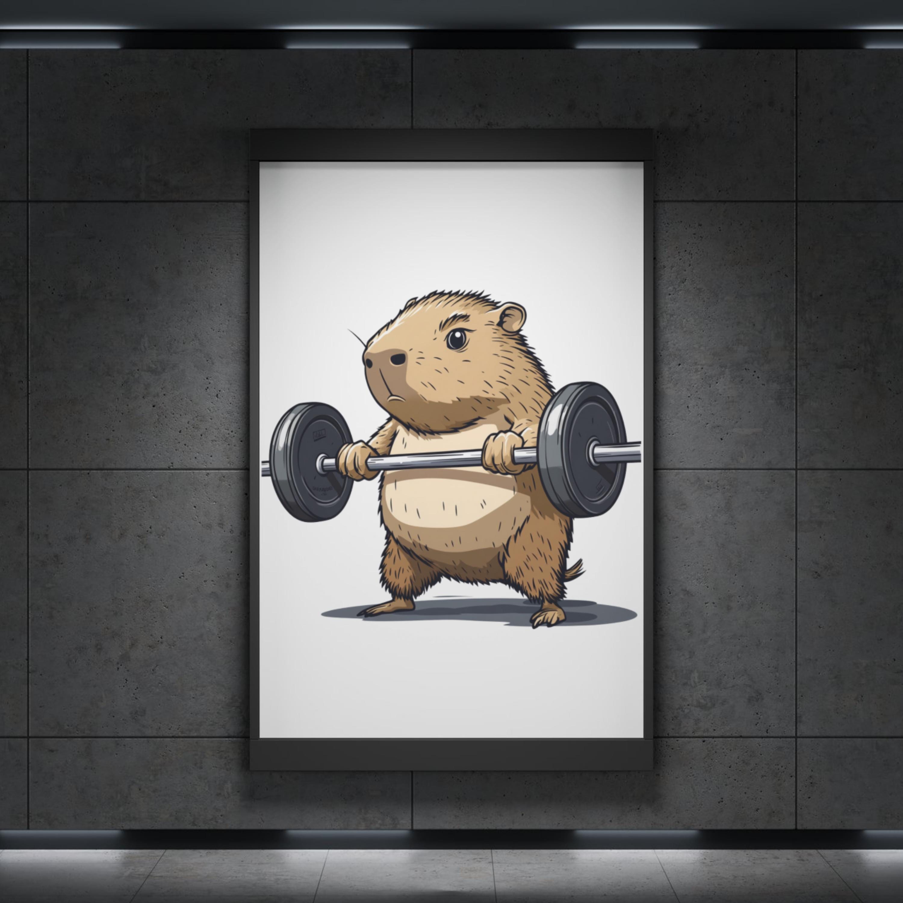 Weightlifting Capybara Digital Download – Gym Capybara PNG SVG – Funny ...