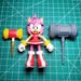 Custom Amy Rose Piko Piko Hammer Accessory Kit - Jakks 4" Sonic Scale ...