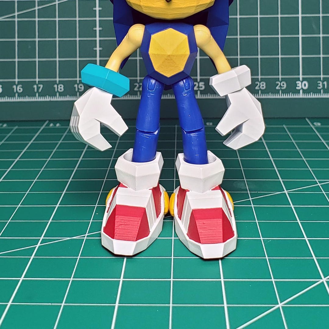 Low Poly 'sonic Adventure' Upgrade Part Set - Jakks 4" Sonic Figure ...