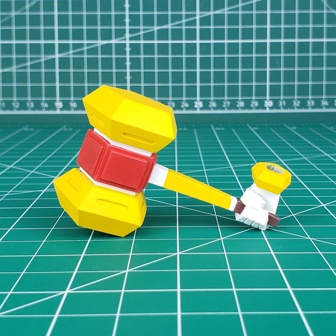 Custom Low Poly 'sonic Adventure' Amy Rose Piko Piko Hammer Accessory ...