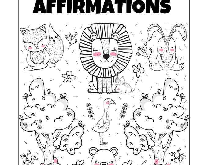 Positive Affirmations French Colouring Book - Etsy Canada