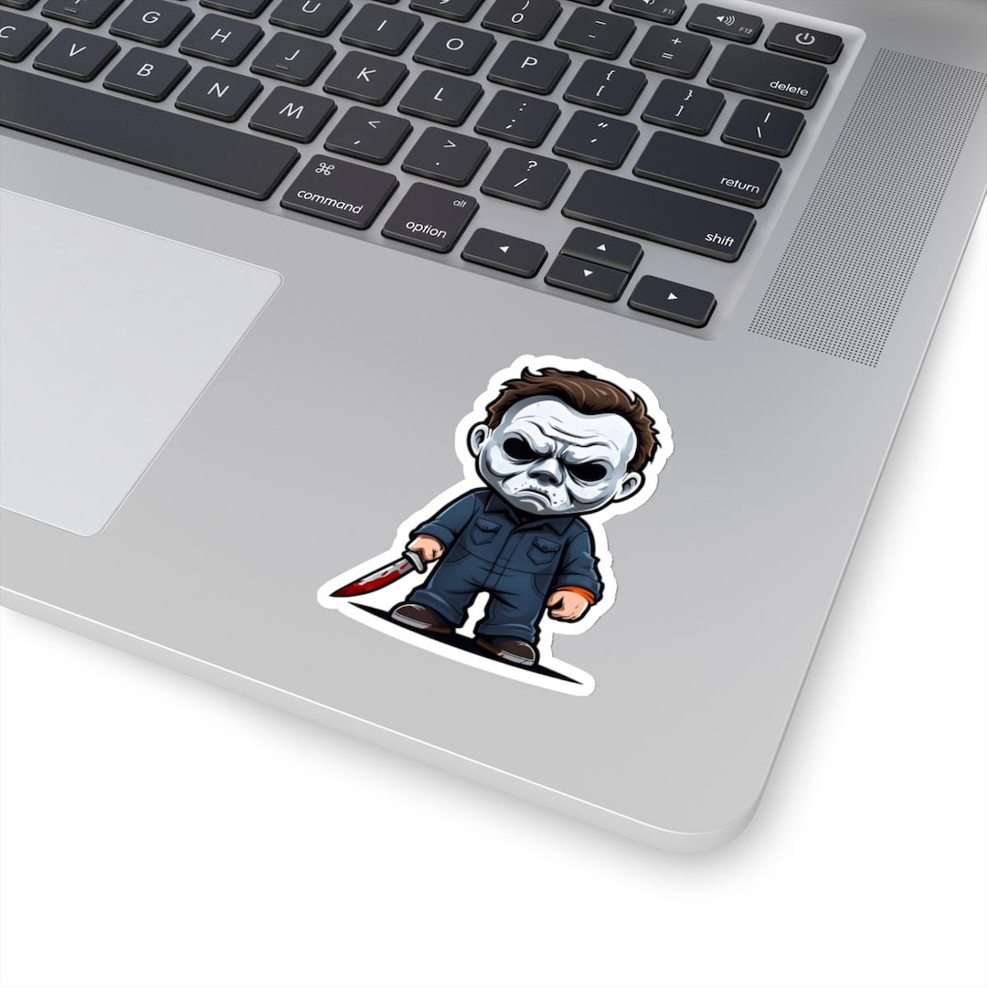 Cute Michael Myers Sticker, Horror Movie Decal, Halloween Sticker, Cute ...