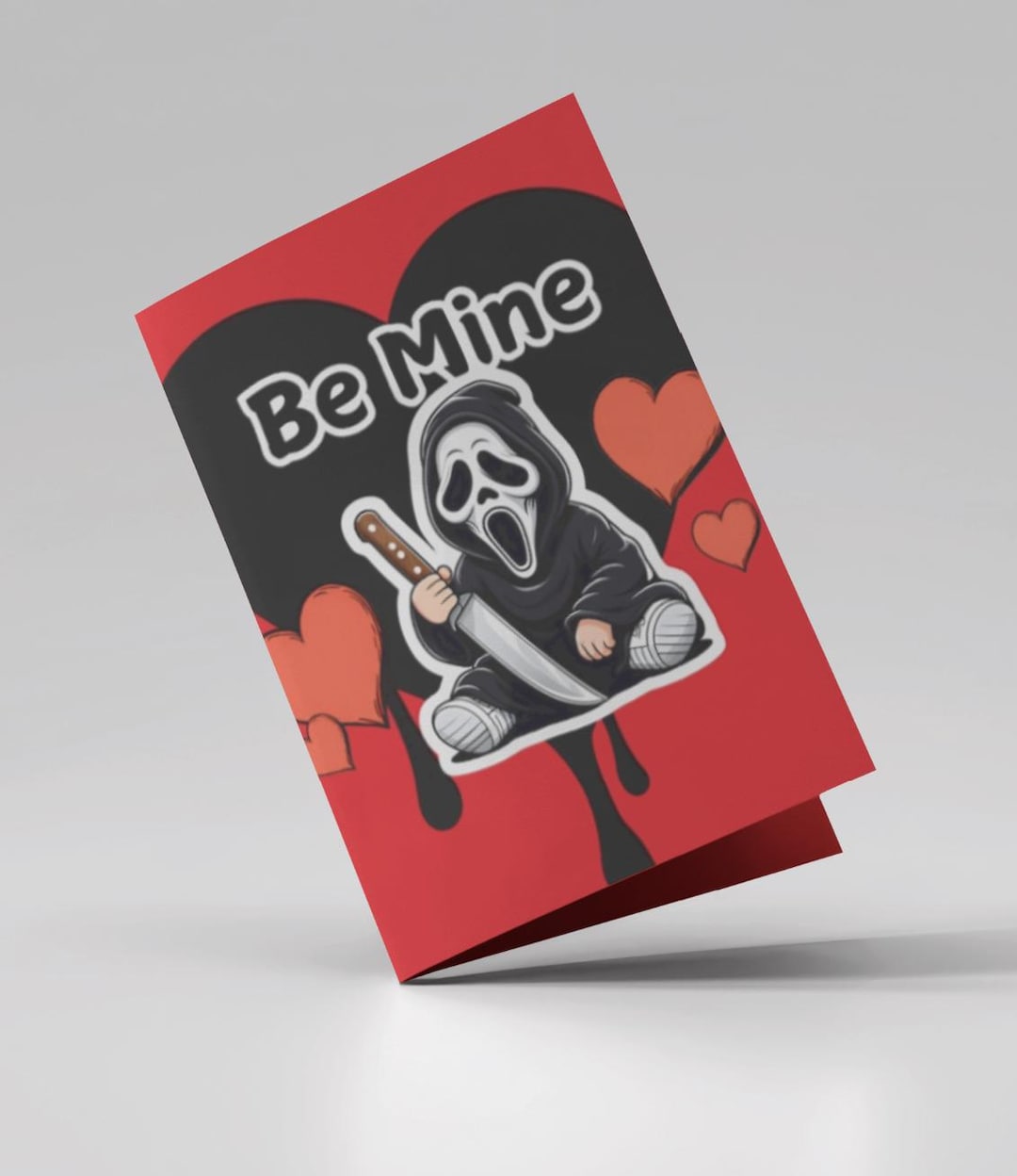 Ghostface Valentine's Day Card, Humorous Spooky Cute Card, Fun Love ...