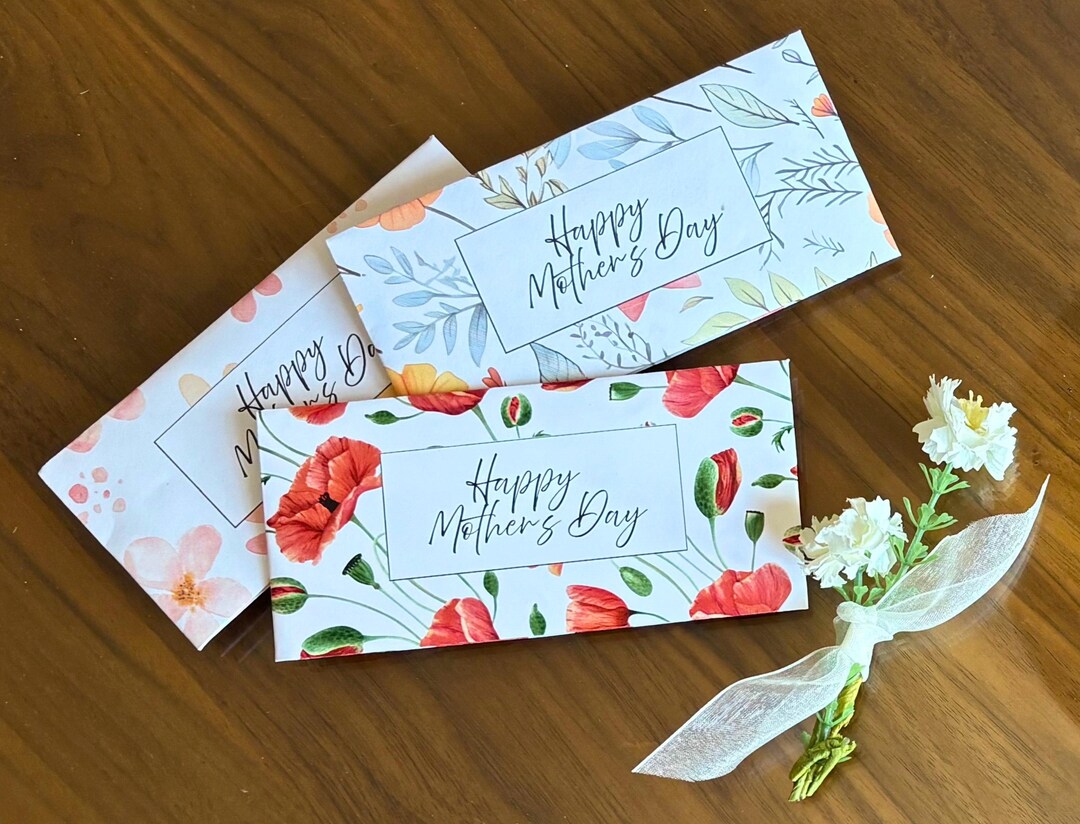 Origami Mother's Day Envelope | Custom Gift Card Holder Templates ...