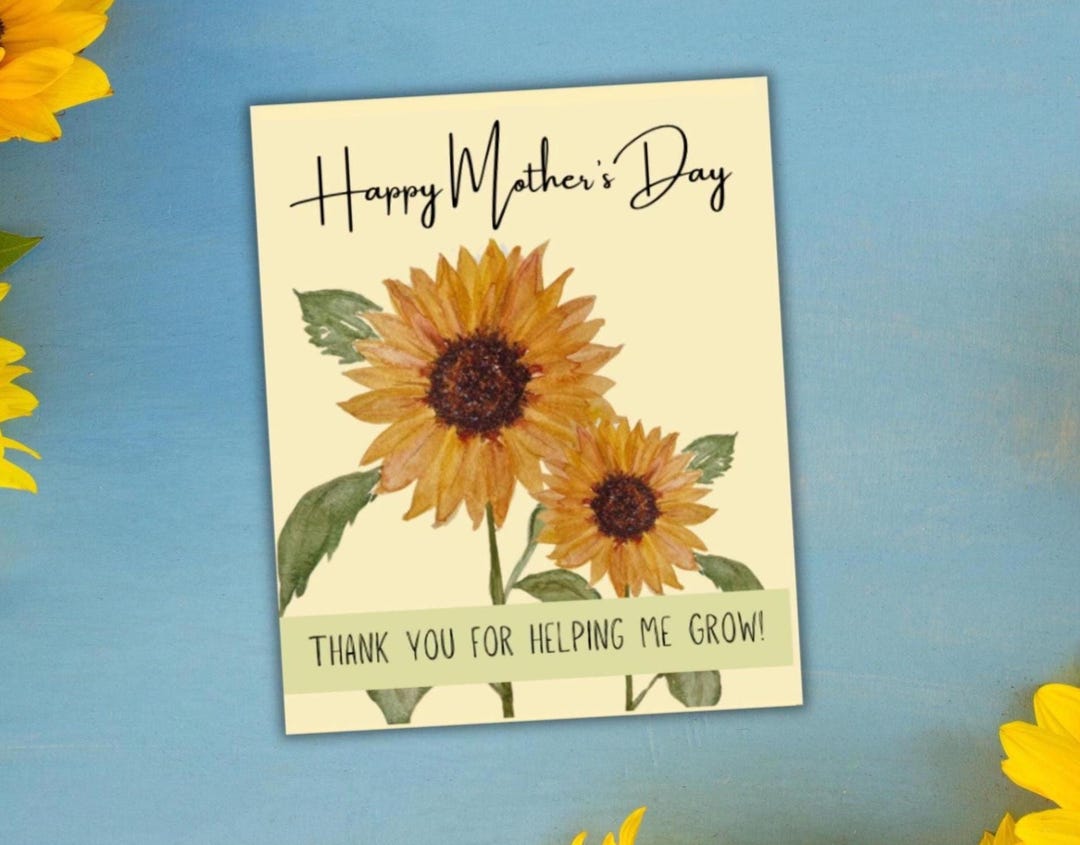 Custom Mother's Day Seed Packet Template – Printable Favor | Gift Card ...