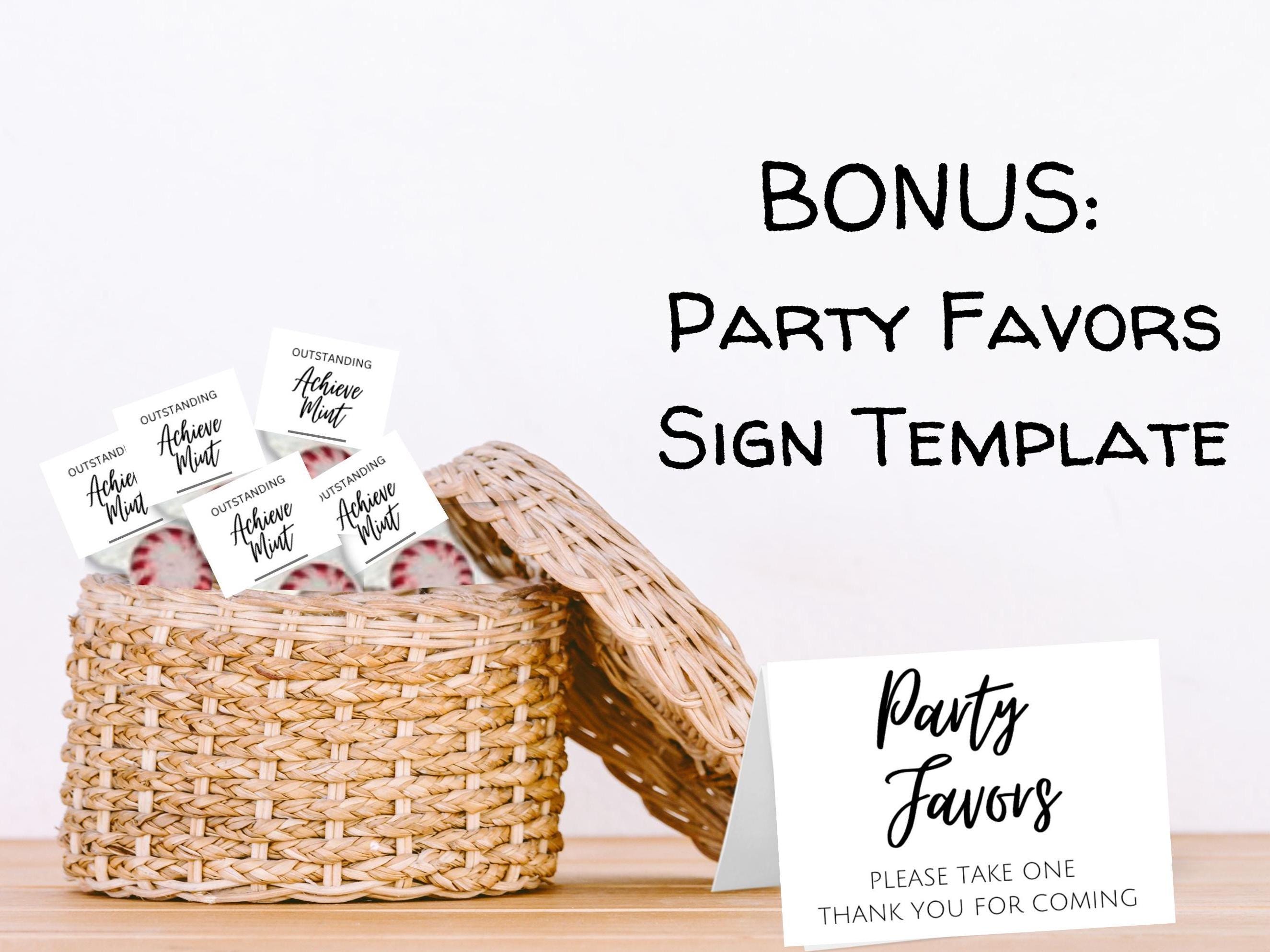 Custom Graduation Achieve Mint Labels | Party Favor | Personalized Grad ...