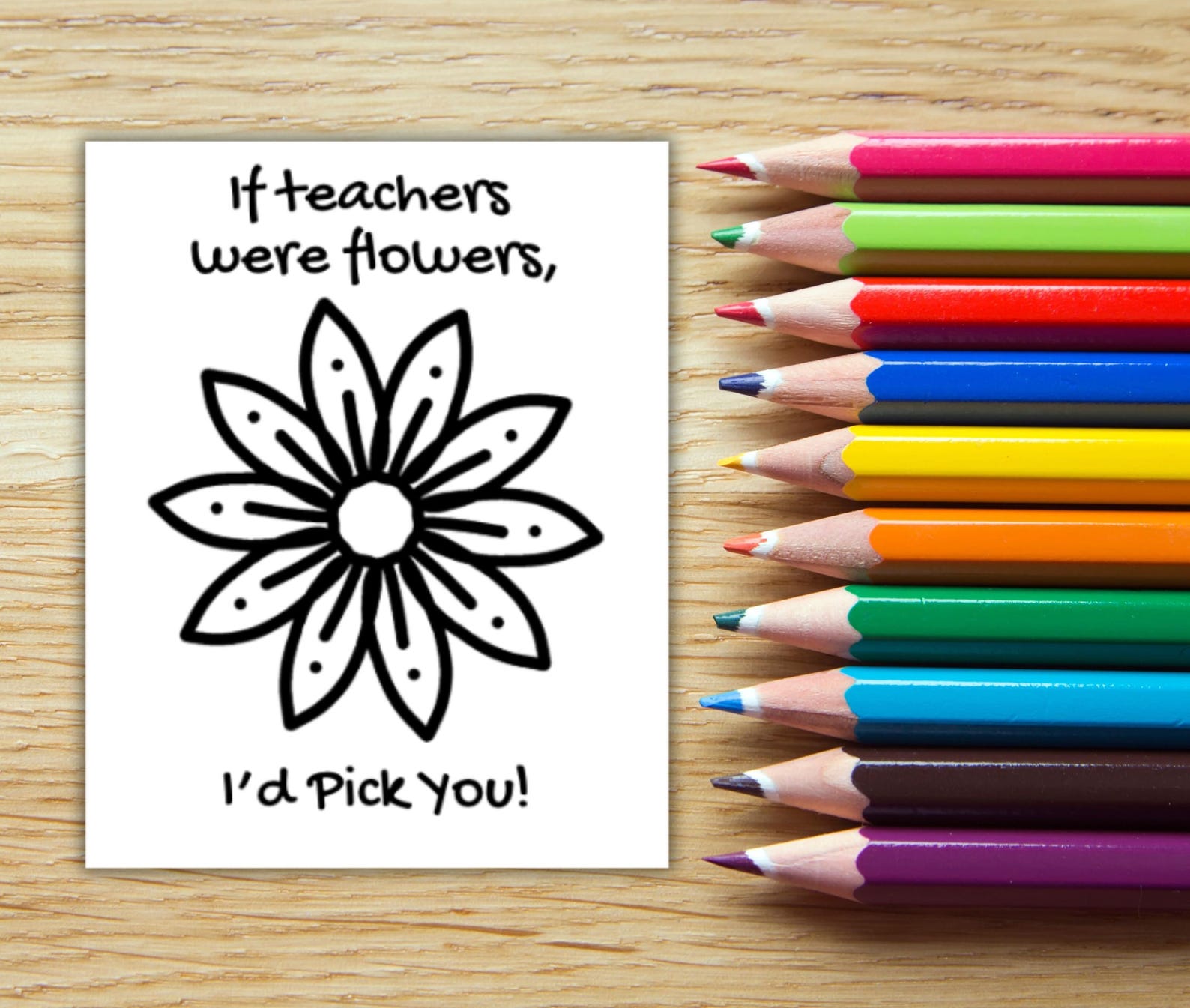 Teacher Thank You Seed Packet Coloring Craft – Editable Canva Template ...