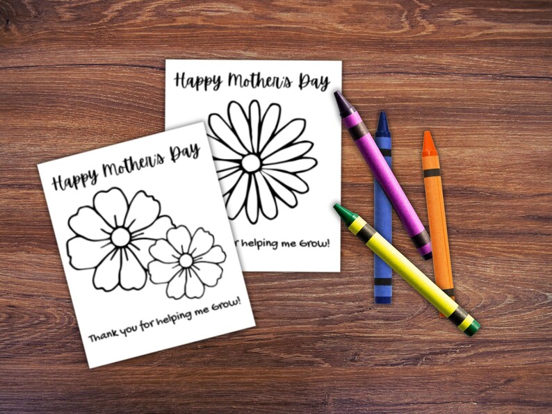 Mother's Day Seed Packet Coloring Craft – Printable Canva Template ...