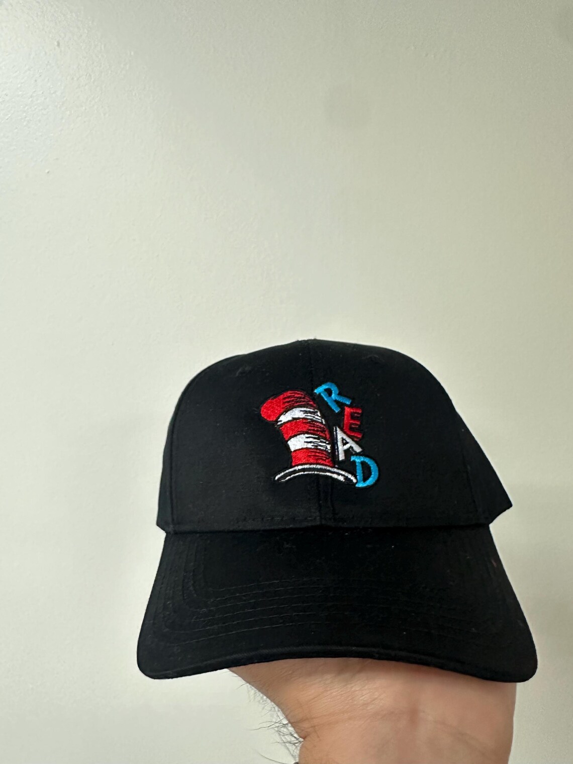 Dr. Seuss Cat in the Hat Read Across America Week Inspired Embroidered ...