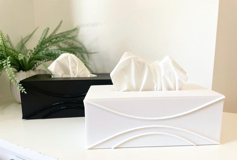Unique Tissue Box Cover, Modern Home Decor, Rectangular Tissue ...