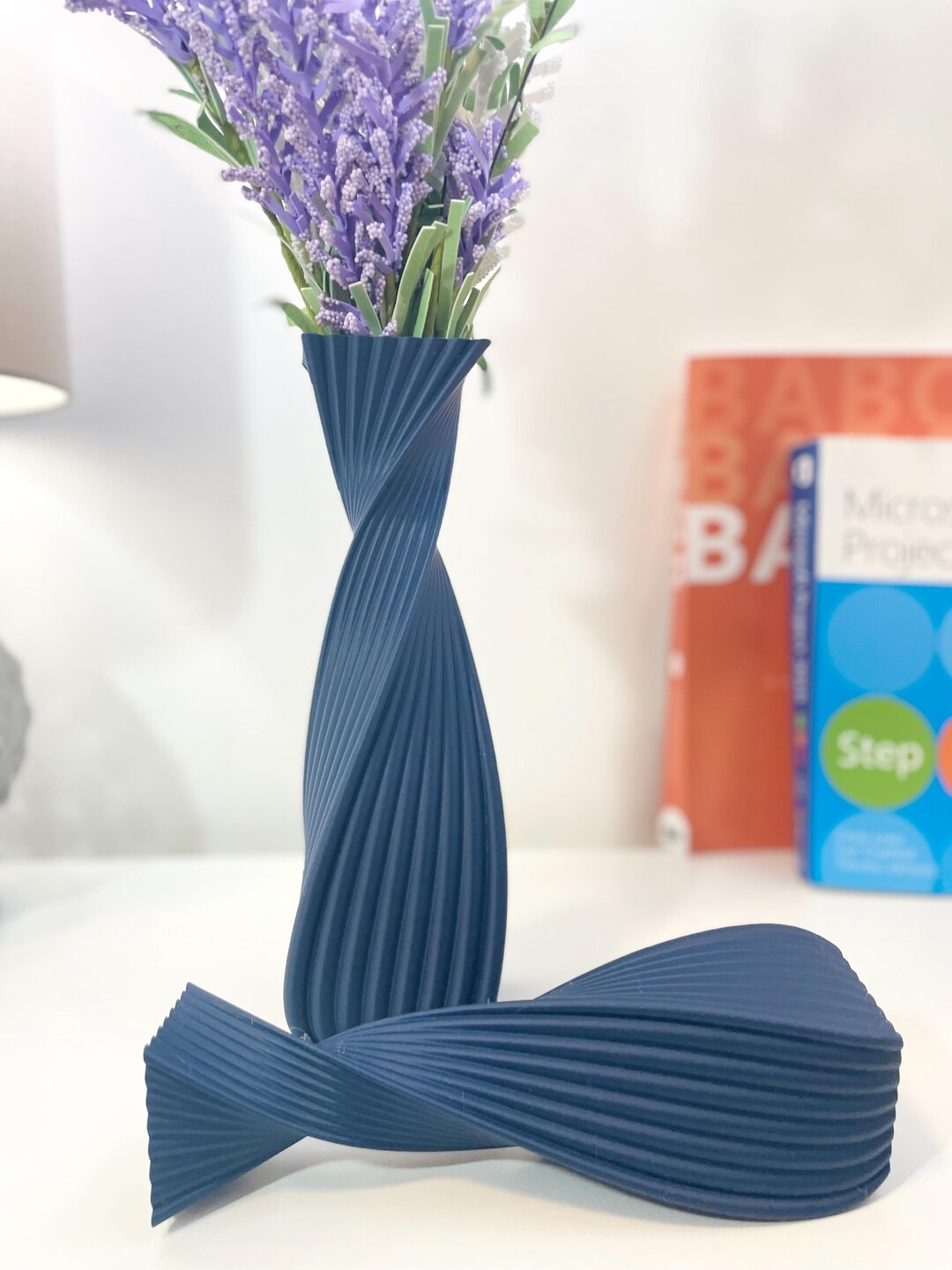NAVY BLUE Vase Modern Contemporary Vase | Modern & Minimalist 3D ...