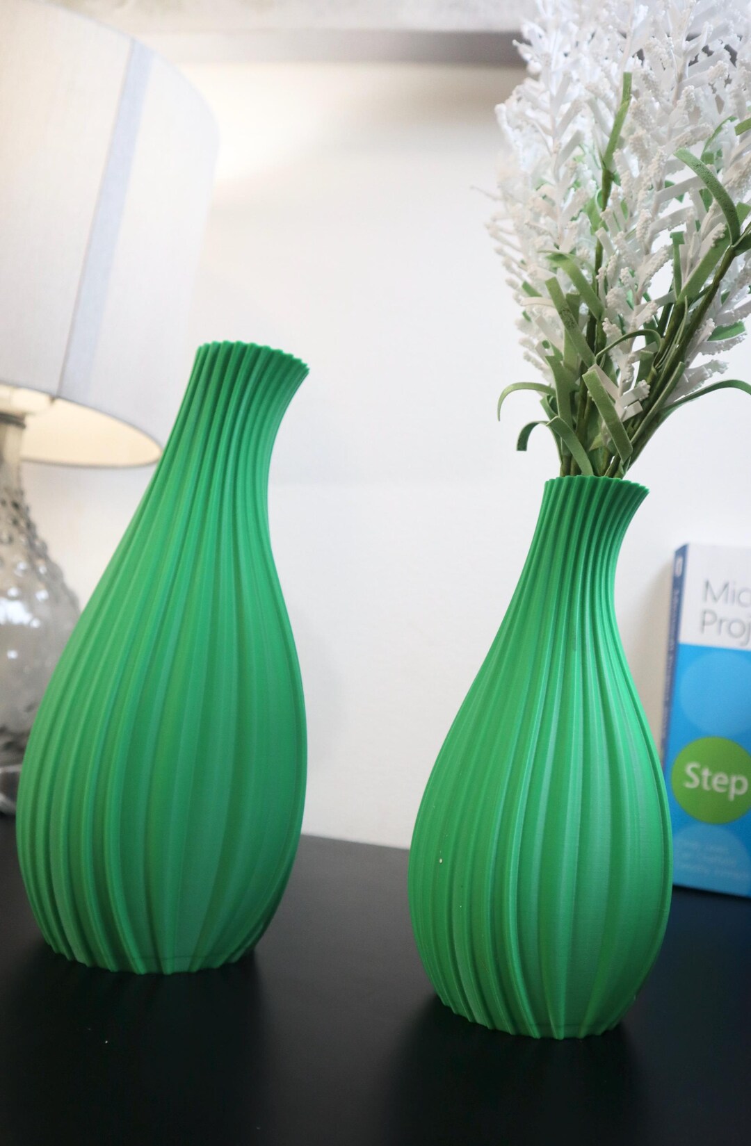 Green Vase | Red Nordic Vase | 3D Printed Vase | Matte Vases for Home ...
