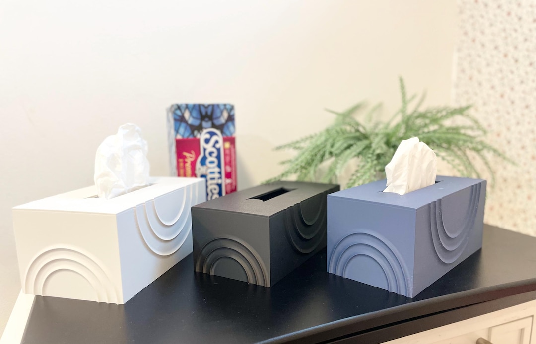 Unique Tissue Box Cover, Modern Home Decor, Rectangular Tissue ...