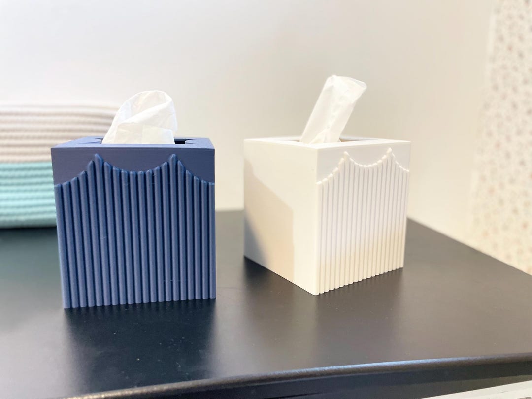 Minimalist Square Tissue Box Cover- Kleenex Box Cover 3D Printed ...