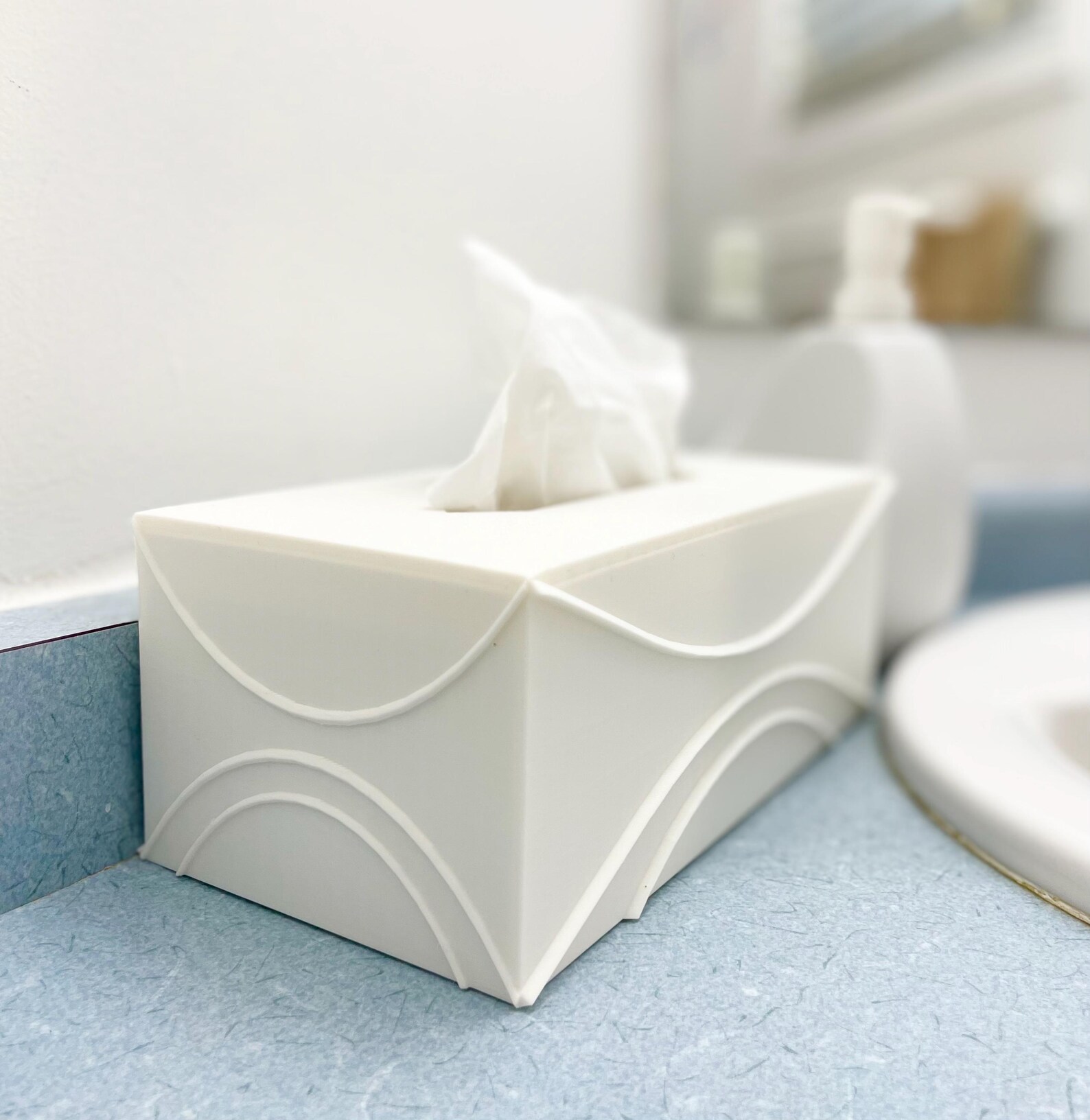Unique Tissue Box Cover, Modern Home Decor, Rectangular Tissue ...