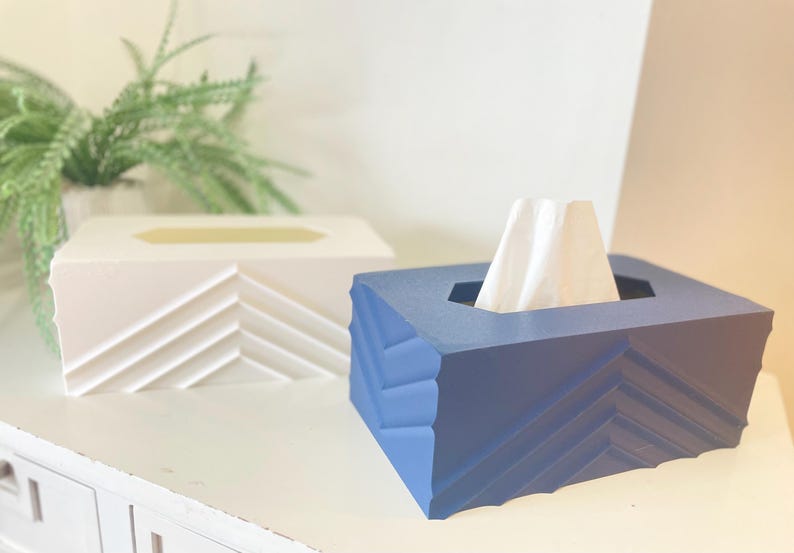 Unique Tissue Box Cover, Modern Home Decor, Rectangular Tissue ...
