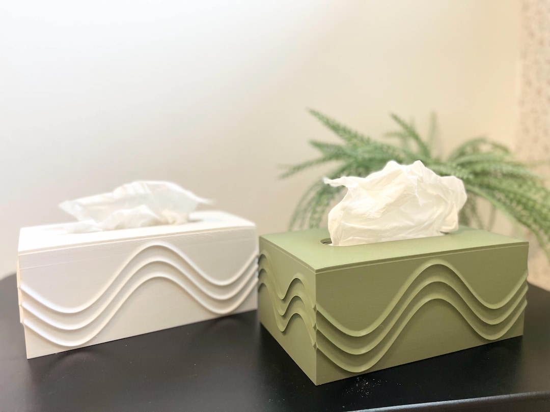 Unique Tissue Box Cover, Modern Home Decor, Rectangular Tissue ...