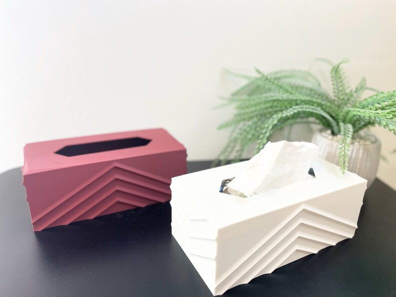Unique Tissue Box Cover, Modern Home Decor, Rectangular Tissue ...