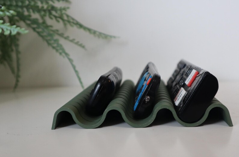 Wave Shape Remote Control Holder | Livingroom Organizer | Modern 3D ...