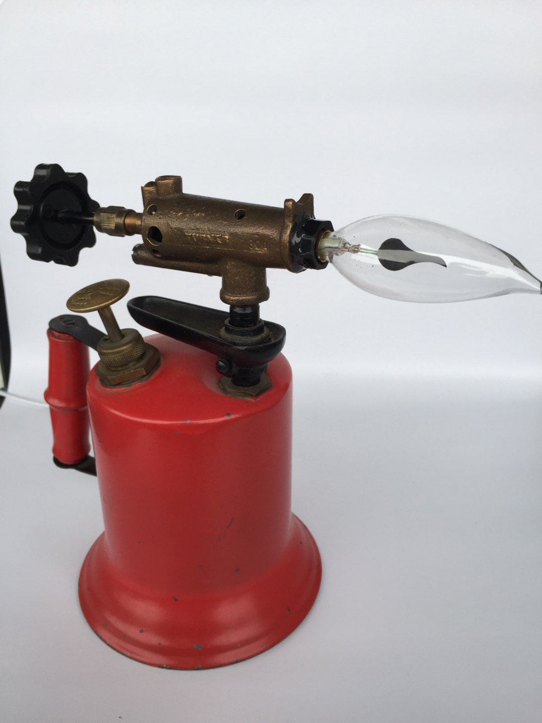 Red Blow Torch Lamp - Etsy