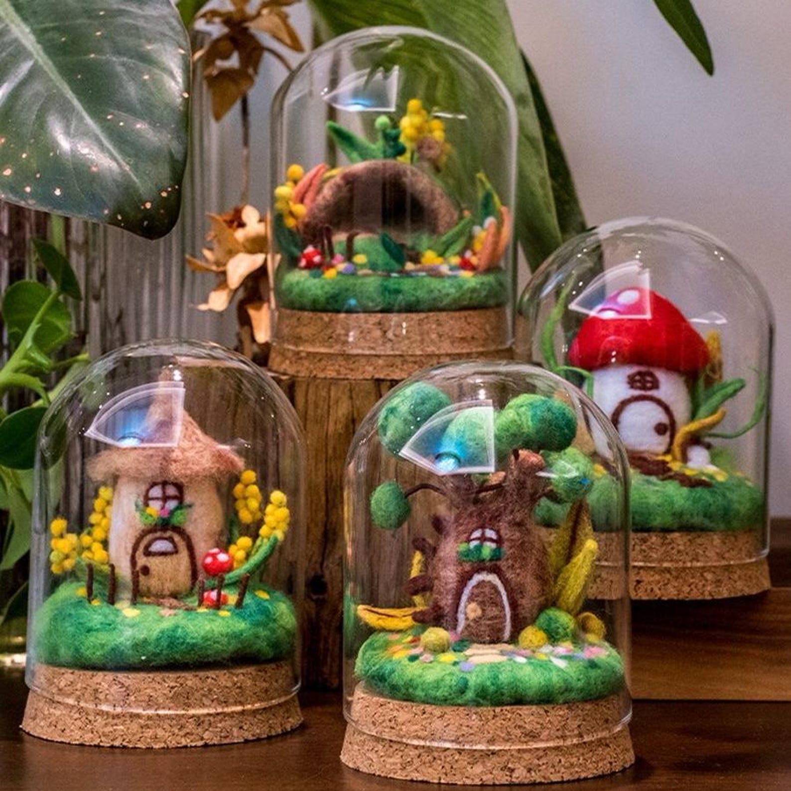 Forest-themed Romantic Wool Felt DIY Anniversary Craft Kit - Forest ...