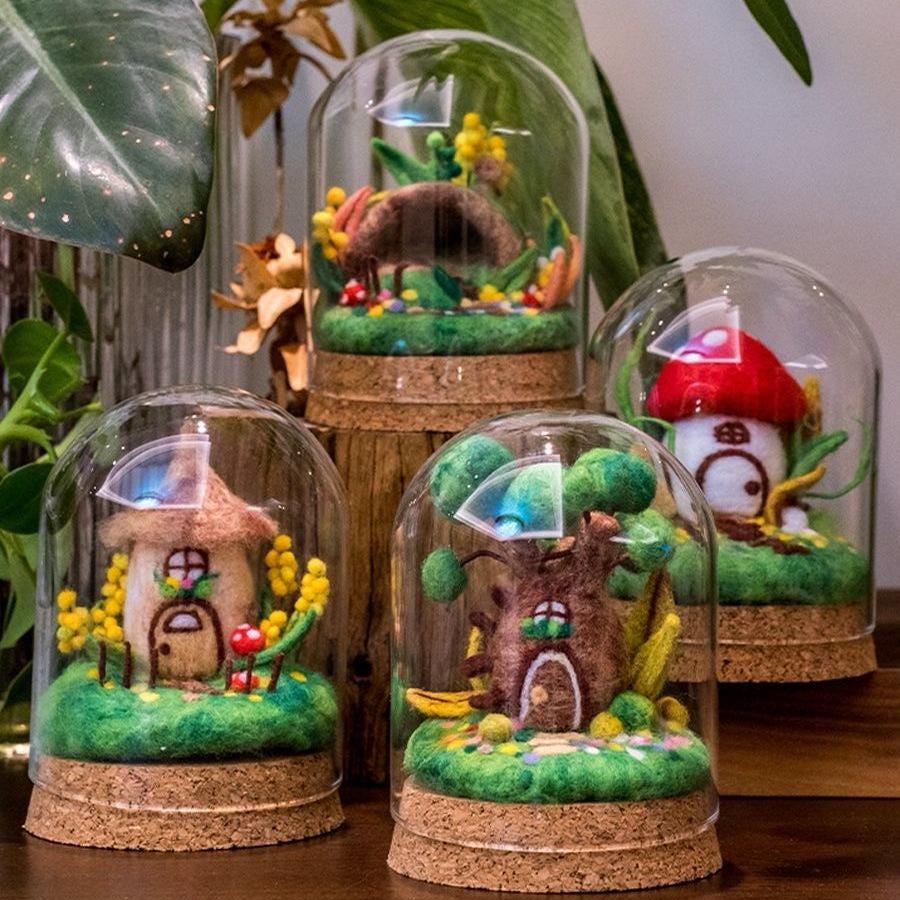 Forest-themed Romantic Wool Felt DIY Anniversary Craft Kit - Forest ...