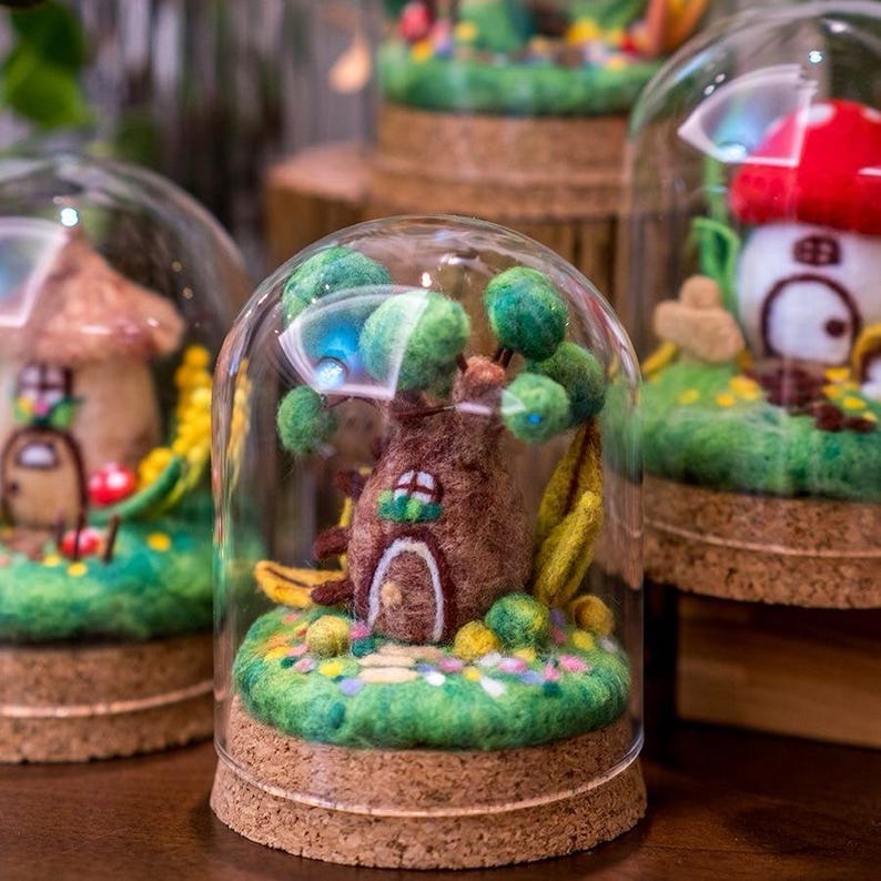 Forest-themed Romantic Wool Felt DIY Anniversary Craft Kit - Forest ...