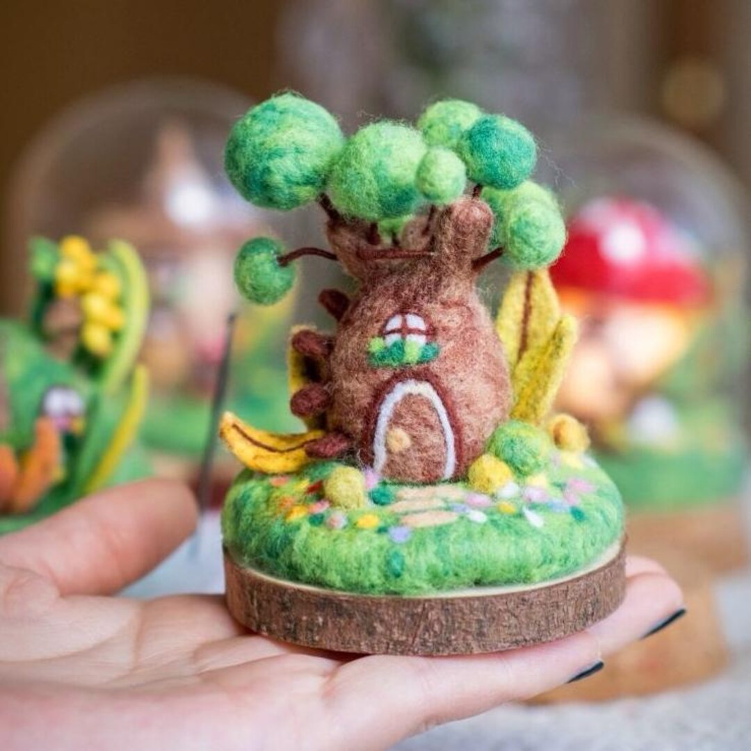 Forest-themed Romantic Wool Felt DIY Anniversary Craft Kit - Forest ...