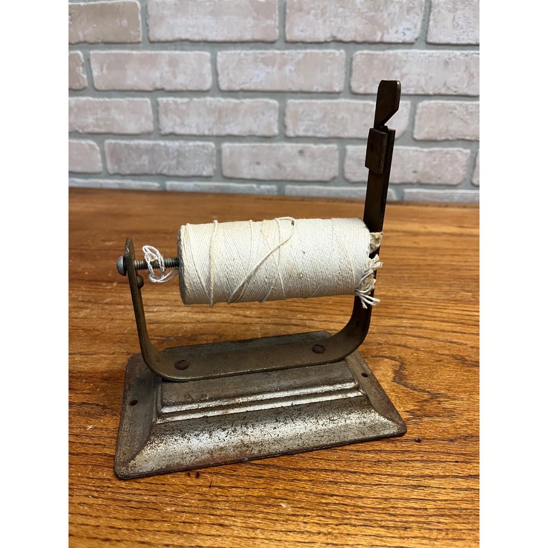 Antique General Store String Holder W/ Cutter Countertop Mercantile ...