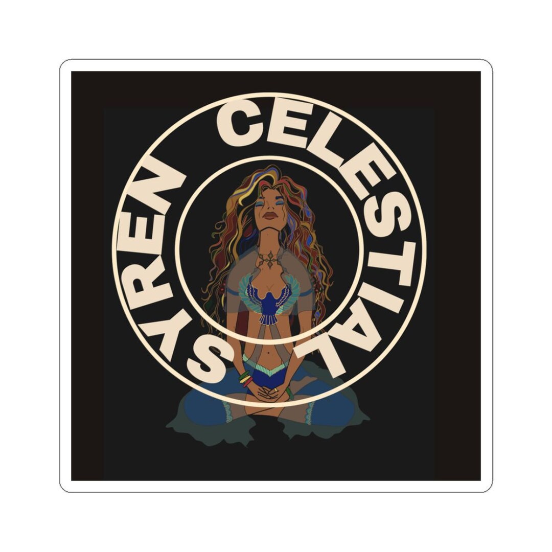 Celestial Siren Kiss-cut Stickers, Mystic Art Decor, Spiritual Laptop ...