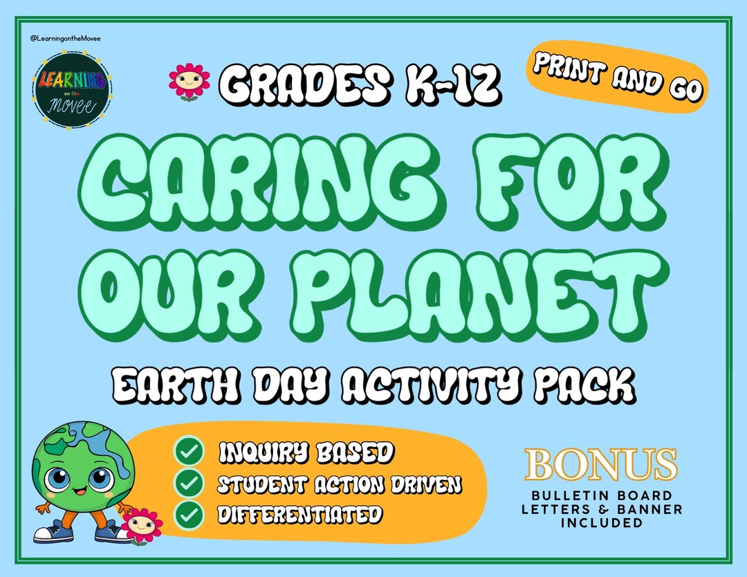 Earth Day Bulletin Board Writing Kit | Caring for Our Planet | K-12 ...