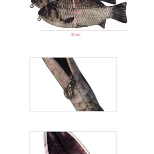 Fish Zipper Pouch Pen Pencil Case Ver.1 4 Types - Etsy