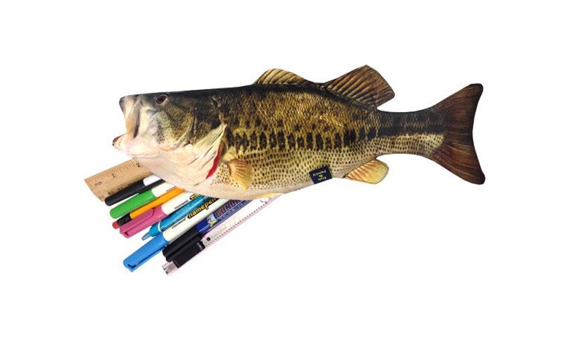 Fish Zipper Pouch Pen Pencil Case Ver.1 4 Types | Etsy