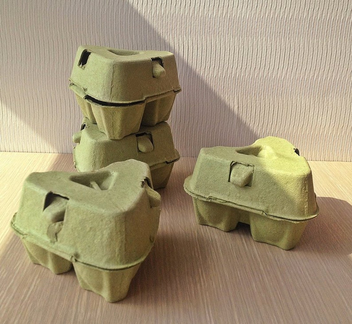 100 Egg cartons in White 3 Holding type Heart Shape | Etsy