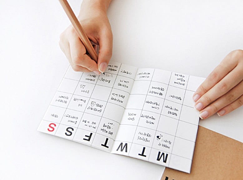 Small Monthly Planner in Kraft Small Size Planner small - Etsy