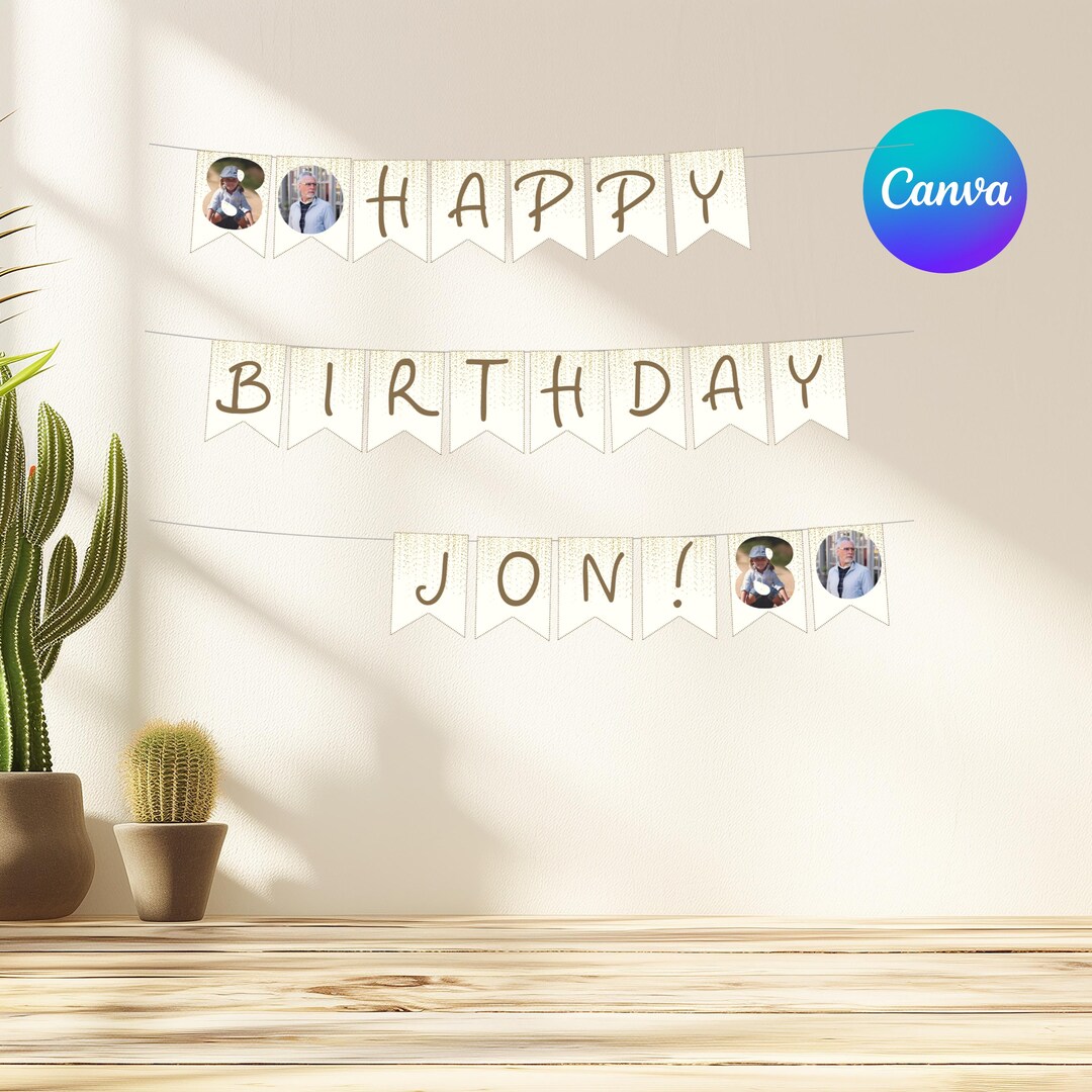 Custom 80birthday Garland:personalized and Editable Design for Your ...