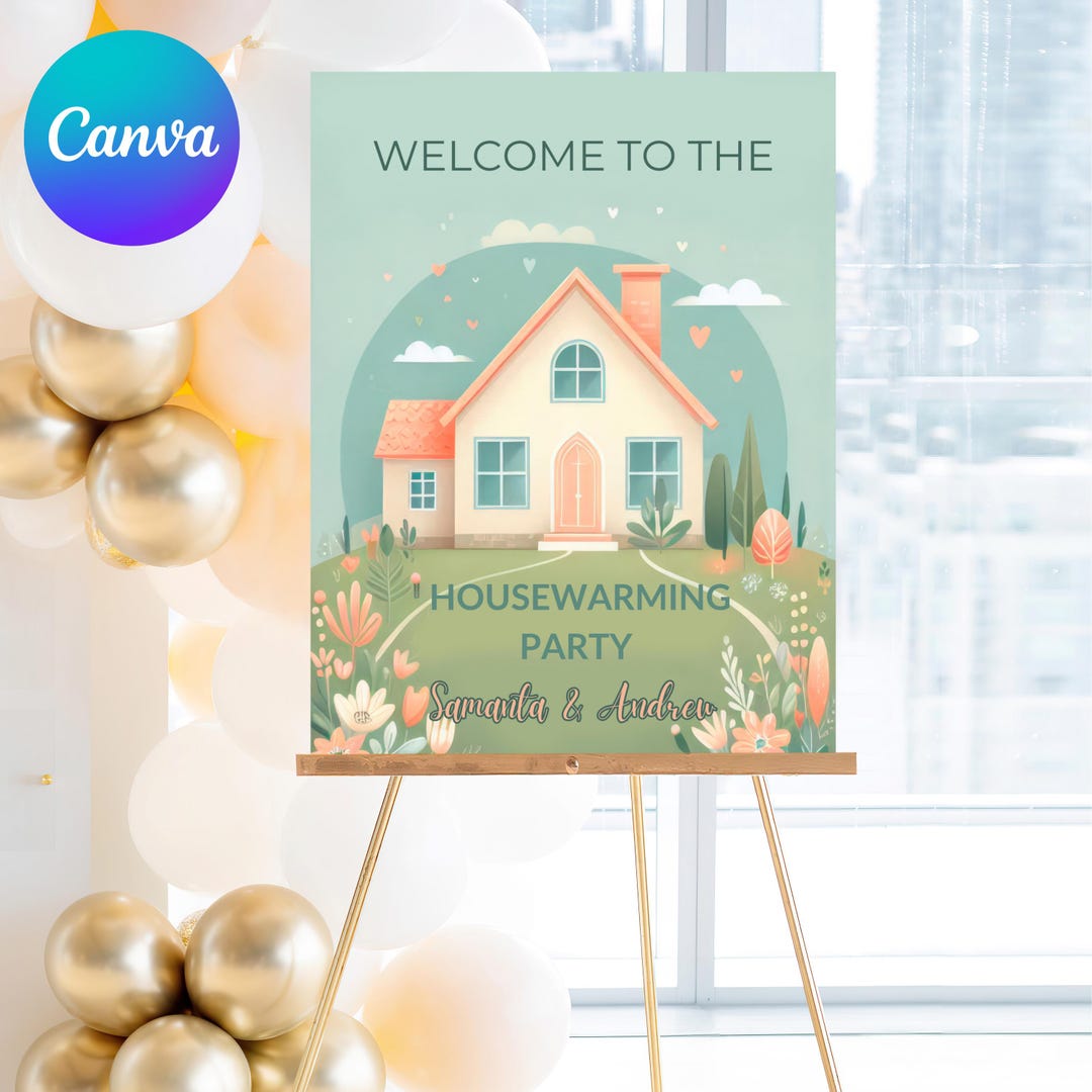Custom Digital Welcome Sign – Personalized New Home Printable – Instant ...
