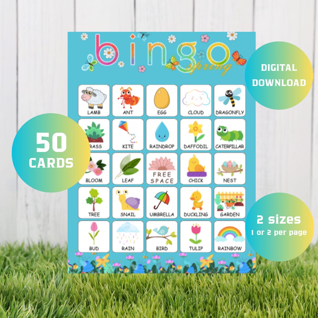Garden Bingo, Spring Bingo, Garden Game, Garden Activity, Garden Game ...