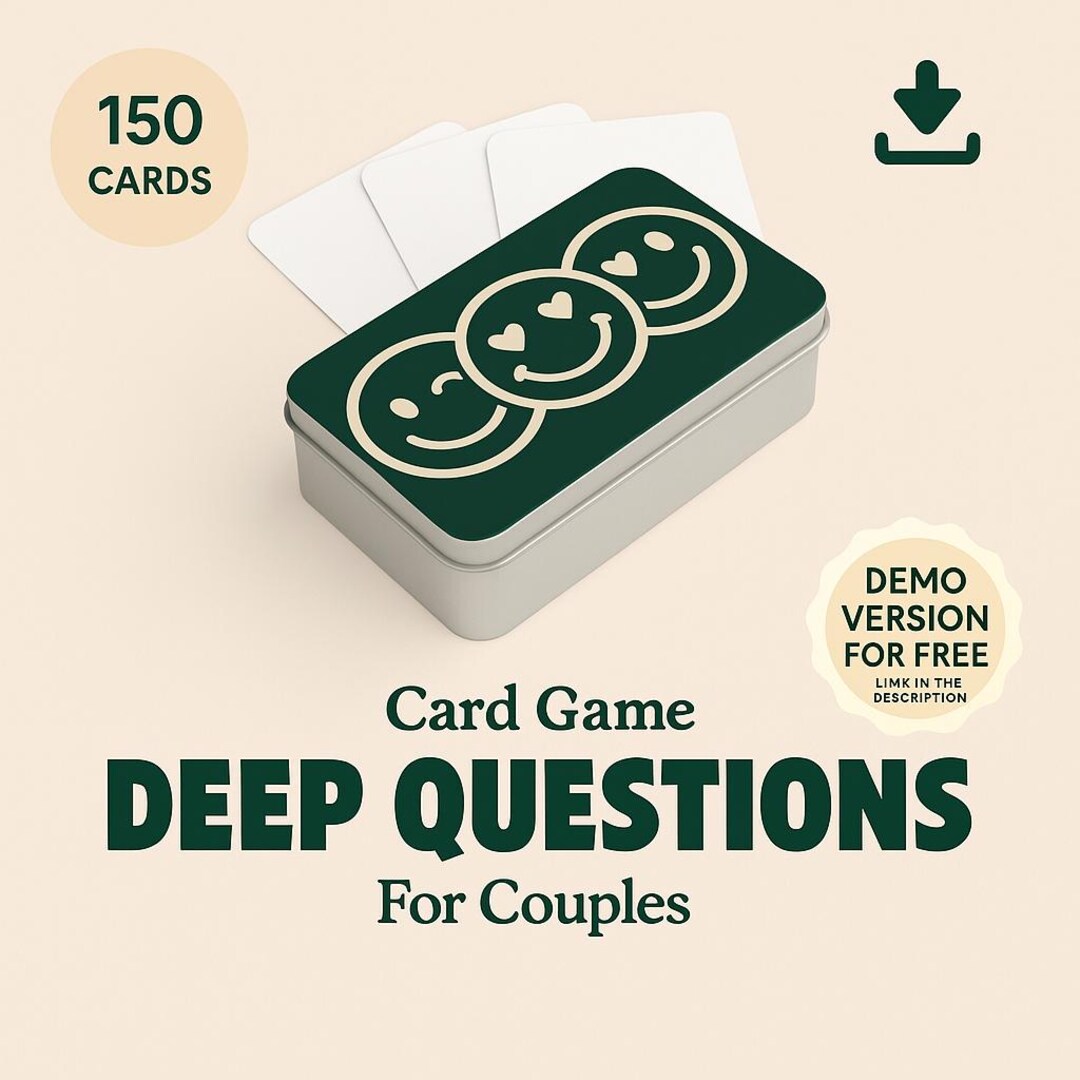 Romantic Conversation Cards, 150 Printable Deep Questions for Couple ...
