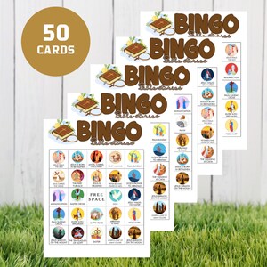 Bible Bingo 50 Cards , Bible Stories Bingo, Bible Activity for Kids ...