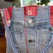 Upcycled Denim Patchwork Quilted Bag: Repurposed Red Plaid Purse - Etsy