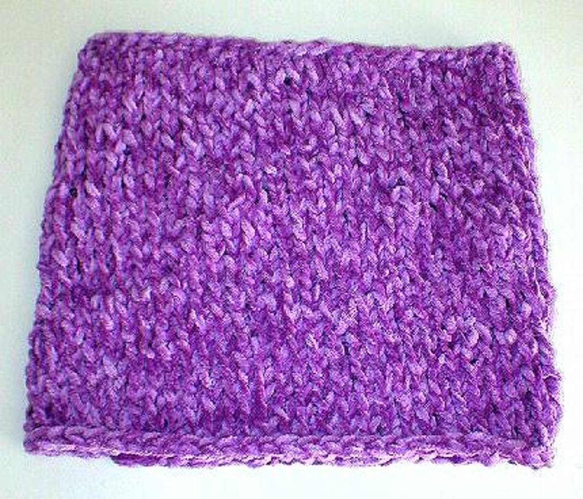 Purple Chenille Knit Cowl: Bulky Winter Neck Warmer - Etsy Canada